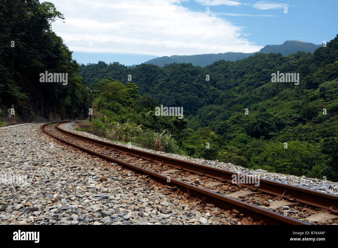 Railway tracks, Ping Si, Taiwan Stock Photo - Alamy