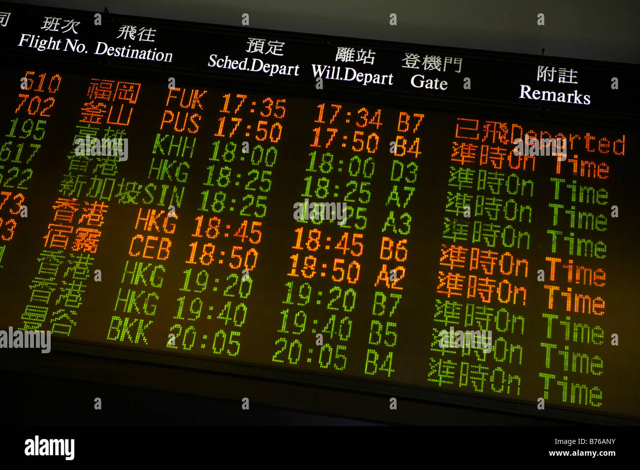 Arrival Departure Board Stock Photo - Alamy