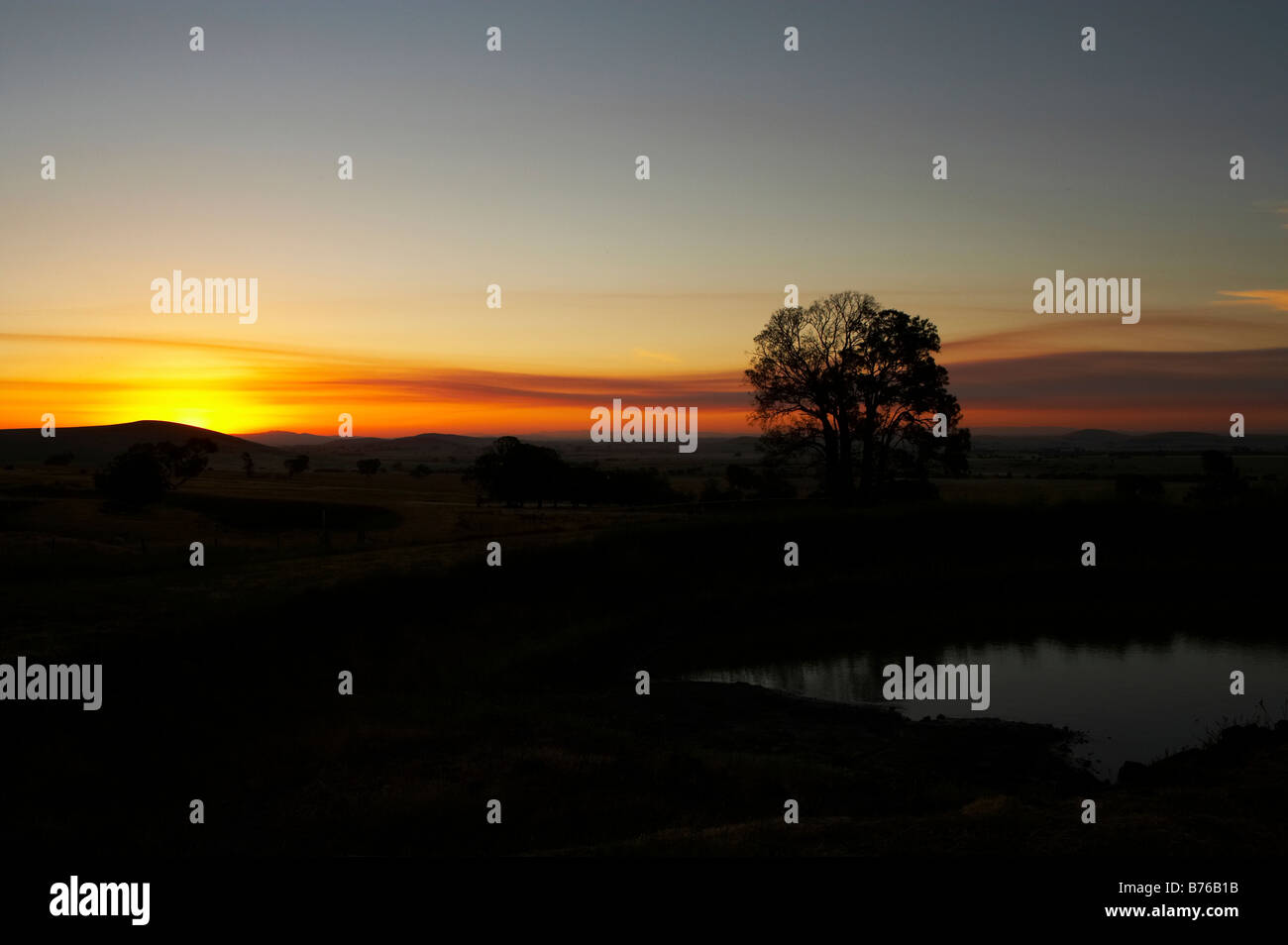 Sunet from Melbourne, Australia Stock Photo - Alamy
