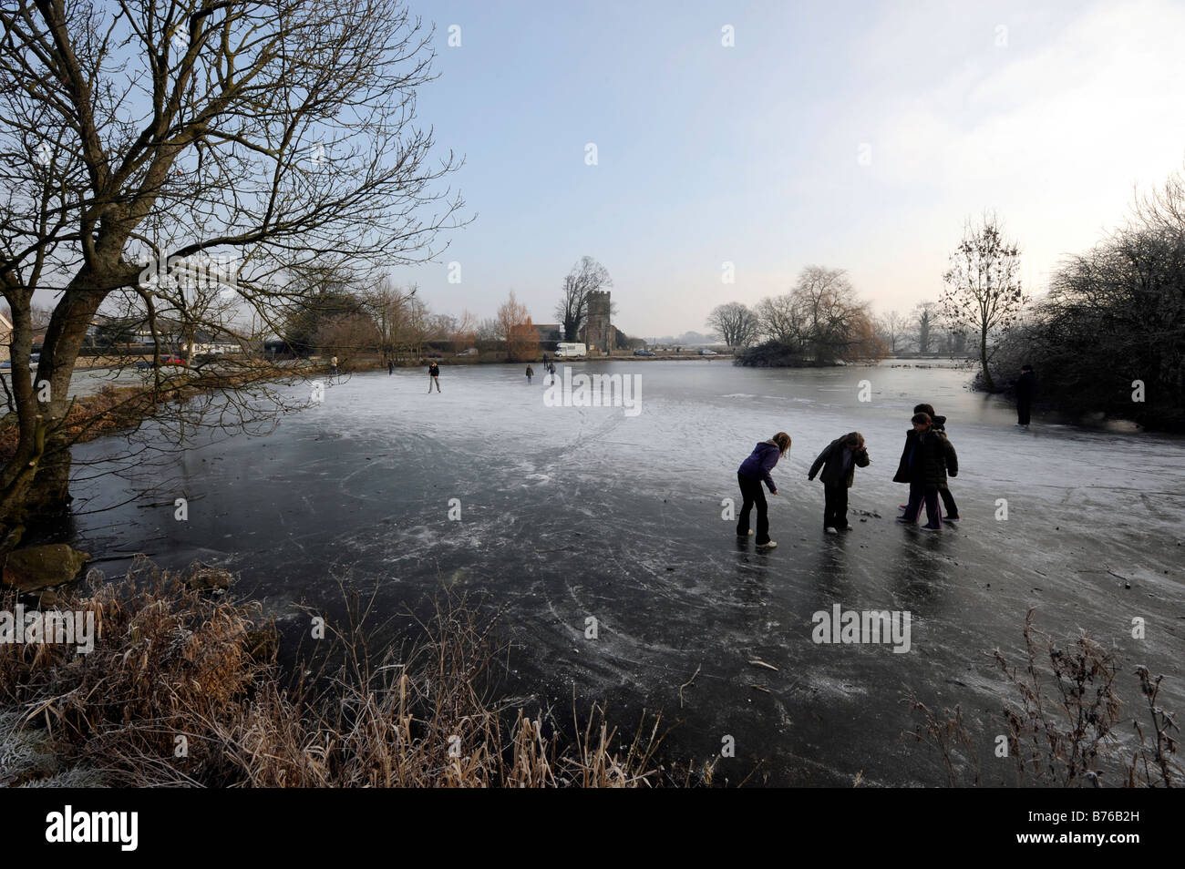 Falmer village pond hi-res stock photography and images - Alamy