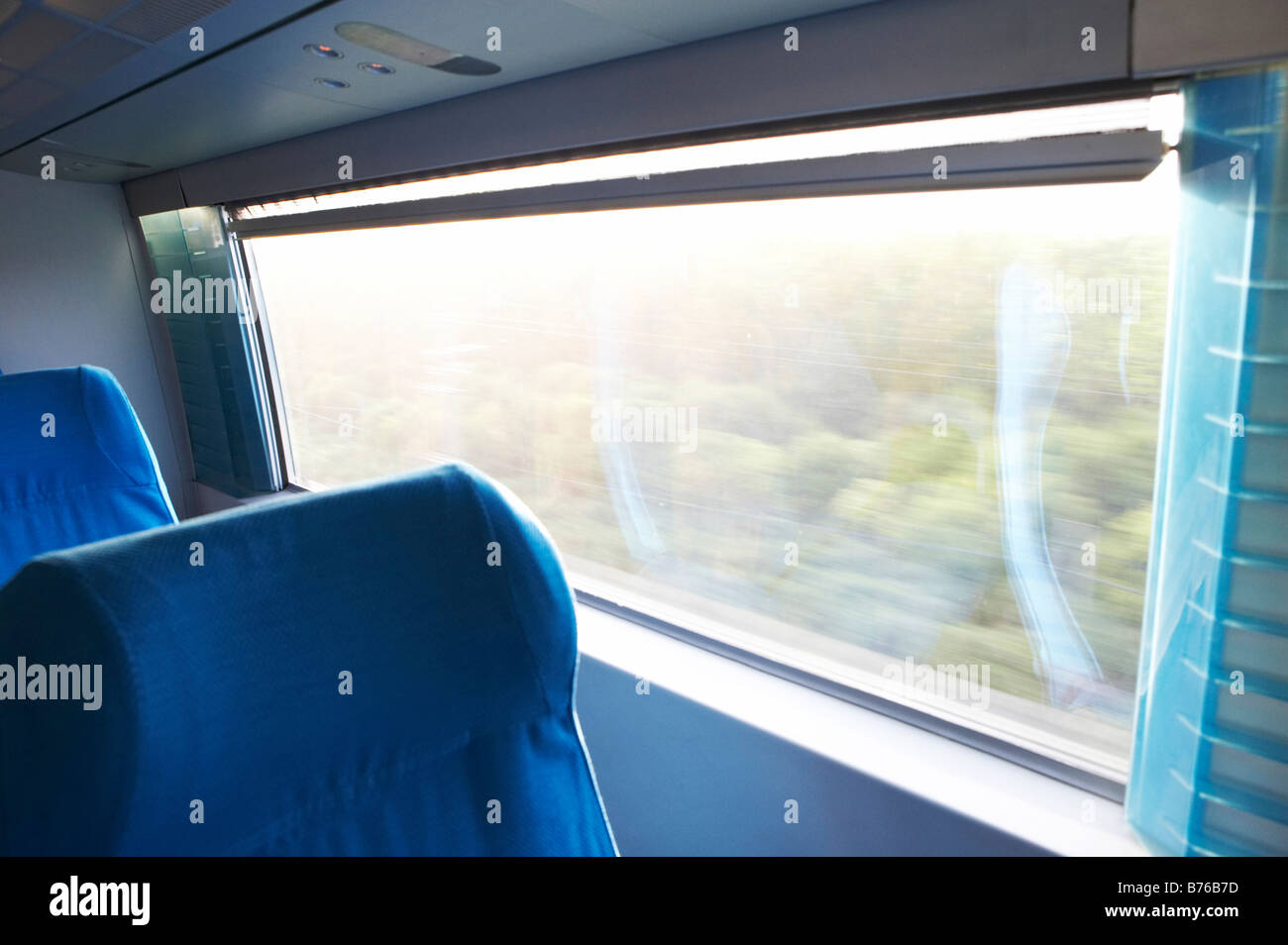 Look through window of Passenger Car Stock Photo - Alamy