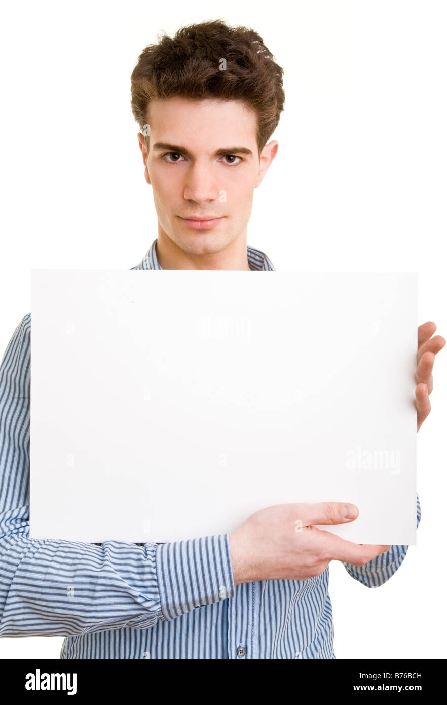 Blank placard hi-res stock photography and images - Alamy