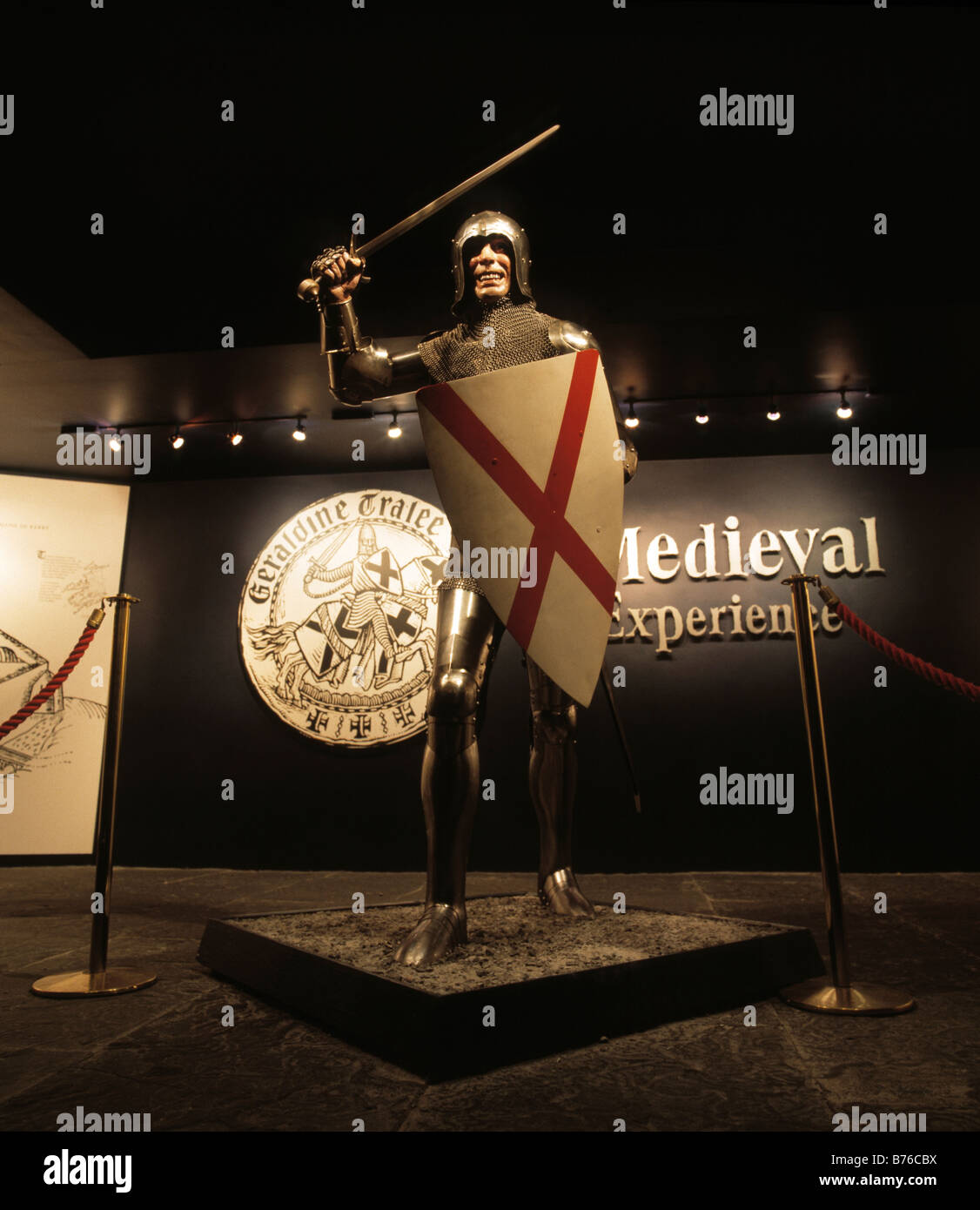 ireland, county kerry,, tralee medieval historical museum exhibit Stock ...