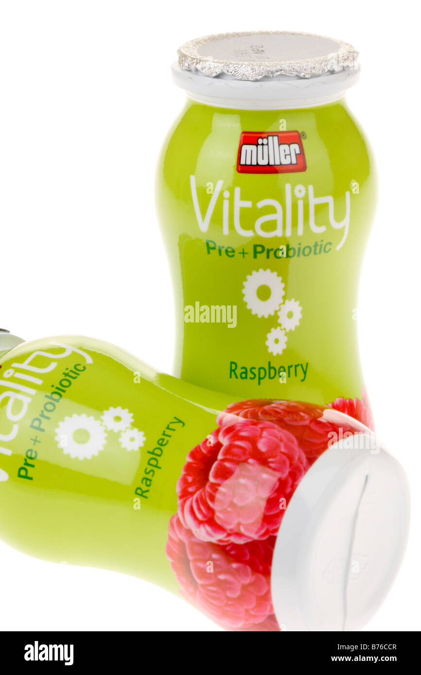 Pro Biotic Drinks Stock Photo - Alamy