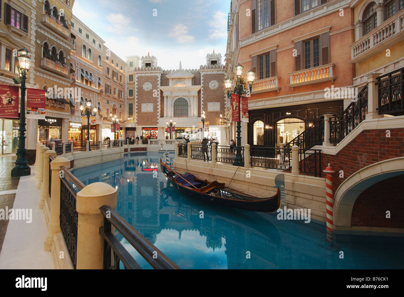 San Luca Canal In The Venetian, Macau Stock Photo - Alamy