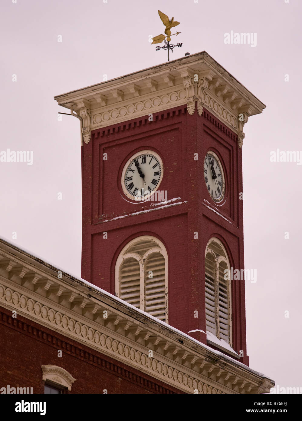 Clock tower on a building Stock Photo - Alamy
