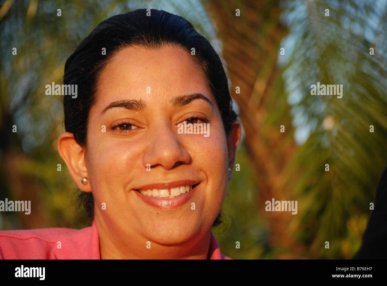 Portrait of a young Latina woman Stock Photo - Alamy