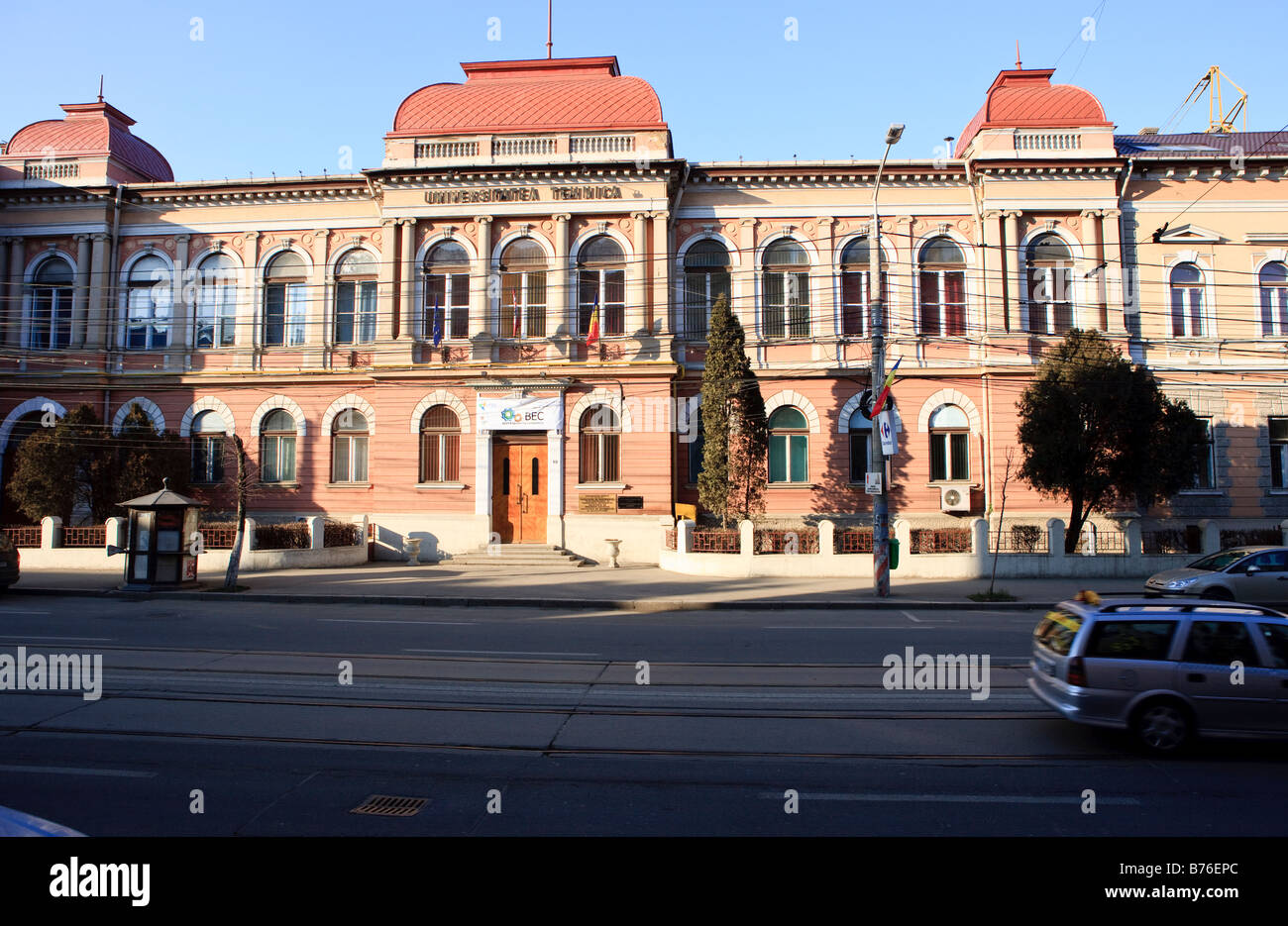 Technical University in the romanian city of Cluj Napoca, Romania Stock ...