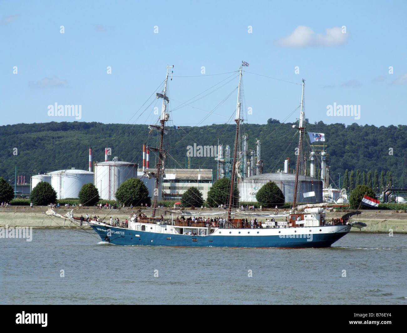 Atlantis Sailing Ship, River Seine, Normandy, France Stock Photo - Alamy