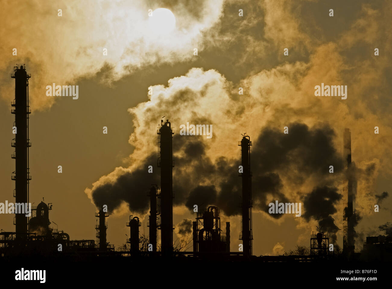 Lyondell-Basell plastics factory, Wesseling, Cologne, North Rhine ...