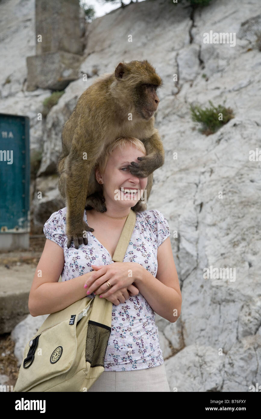 Woman and monkey hi-res stock photography and images - Alamy