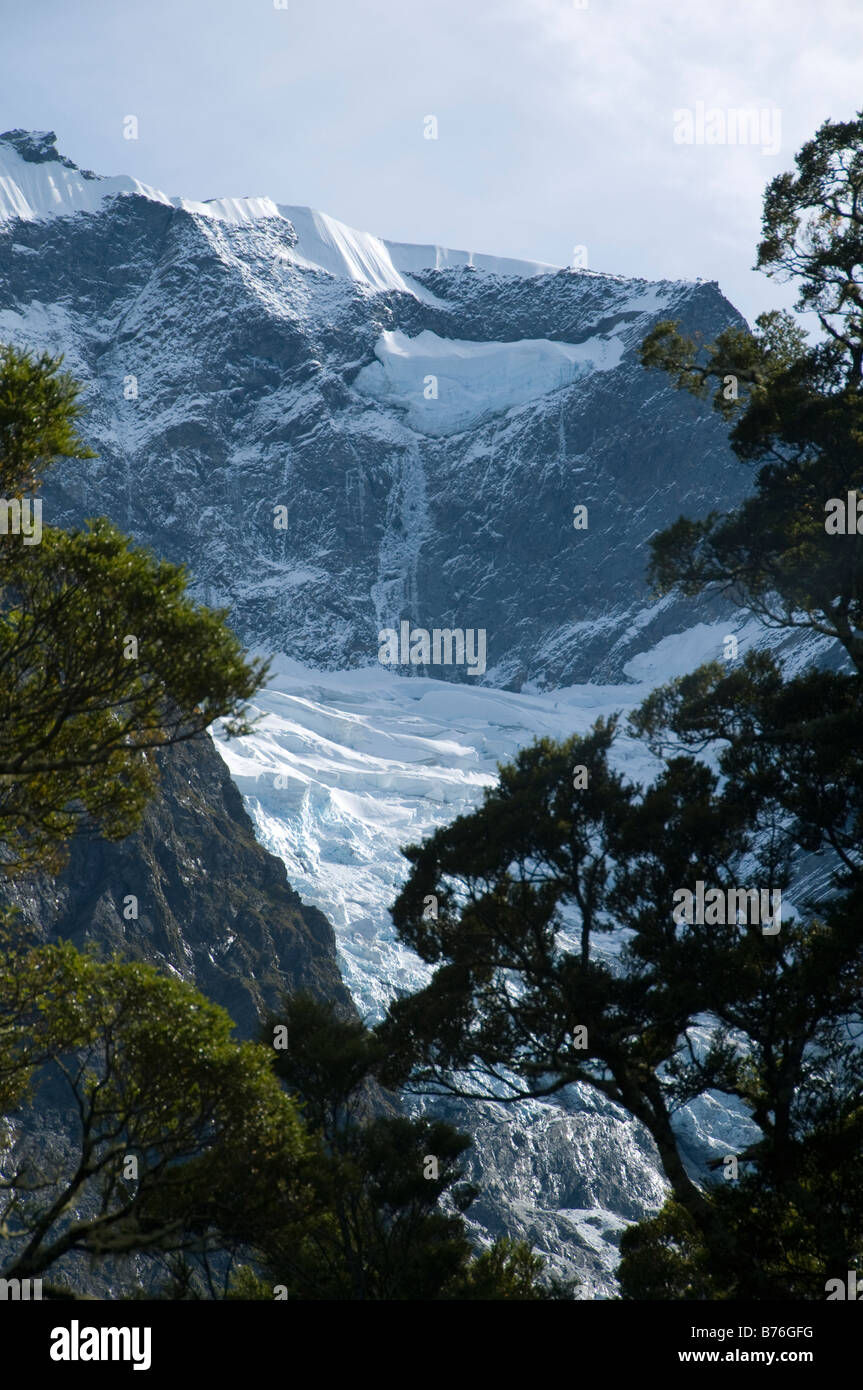 The Rob Roy glacier, Mount Aspiring National Park, South Island, New ...