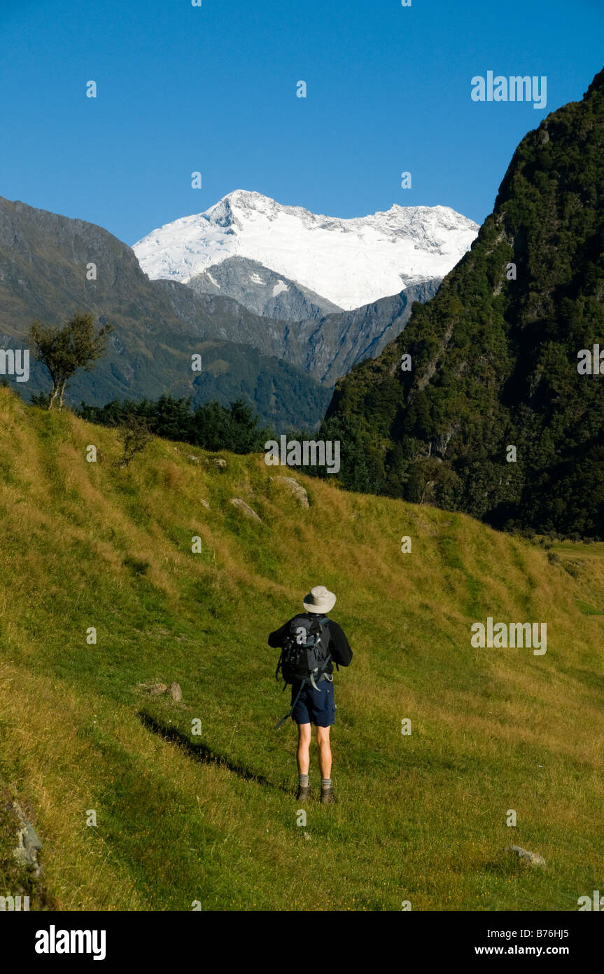 Mount Edward from the Matukituki valley, Mount Aspiring National Park ...