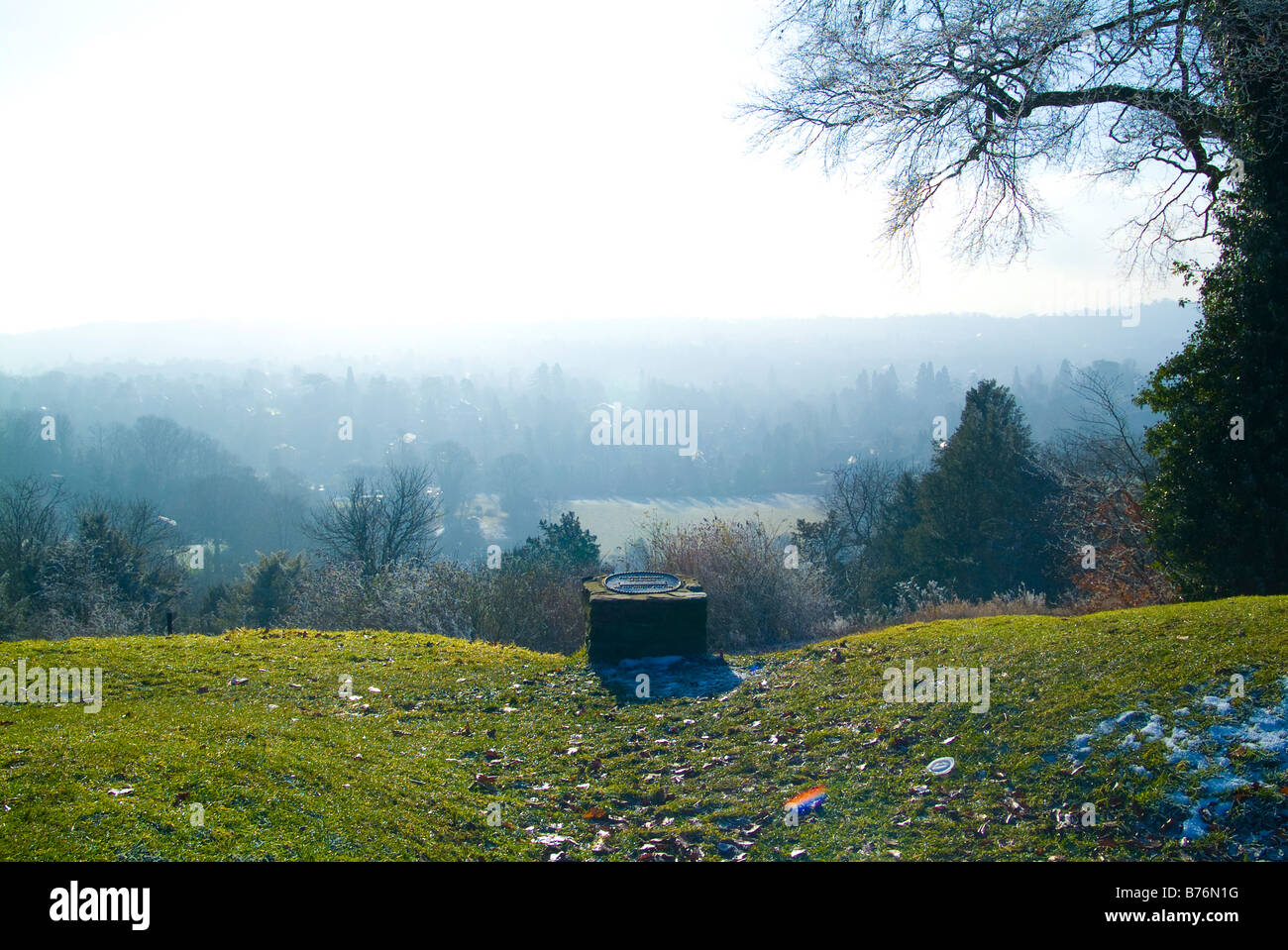 Reigate Hill, The Inglis Memorial at Colley Hill and in the winter ...