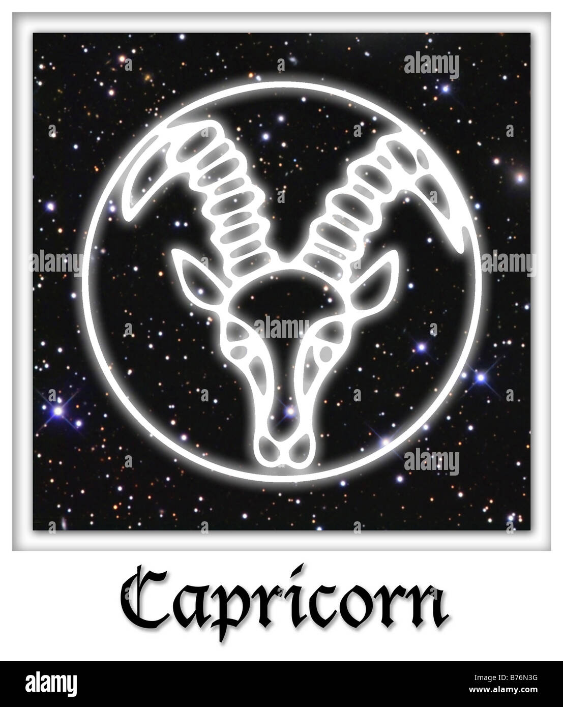 Capricorn Astrological Astrology Horoscope Birth Sign Stock Photo - Alamy