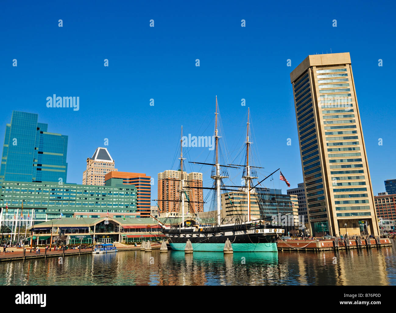 USS Constellation Warship Inner Harbor Baltimore // BALTIMORE, Maryland ...