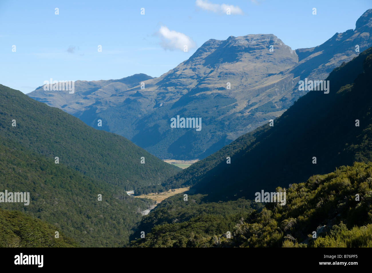 The Rees Valley, Rees Dart track, Mount Aspiring National Park, South ...
