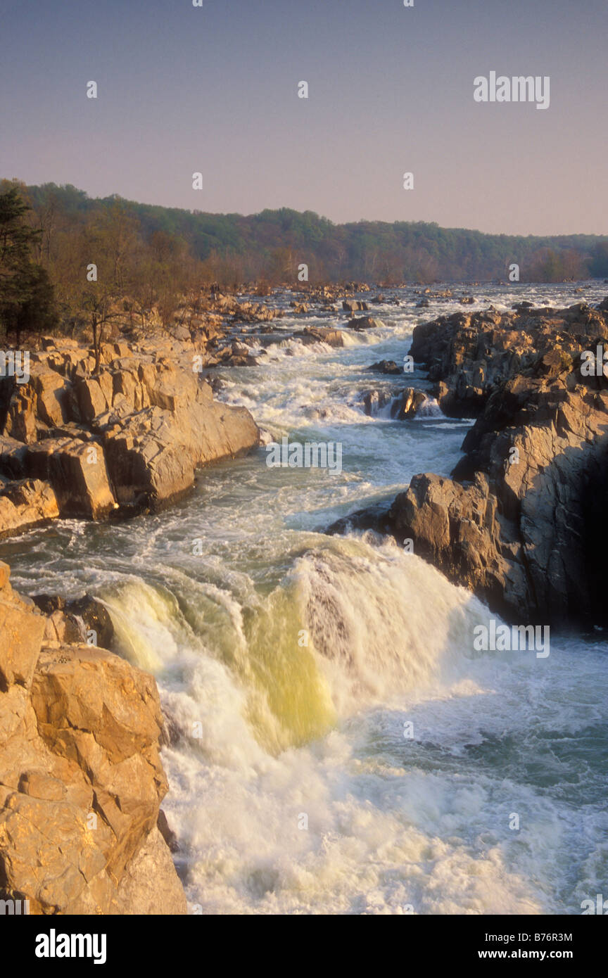 Sunrise, Mather Gorge, Great Falls Park, Fairfax County, Virginia, USA ...