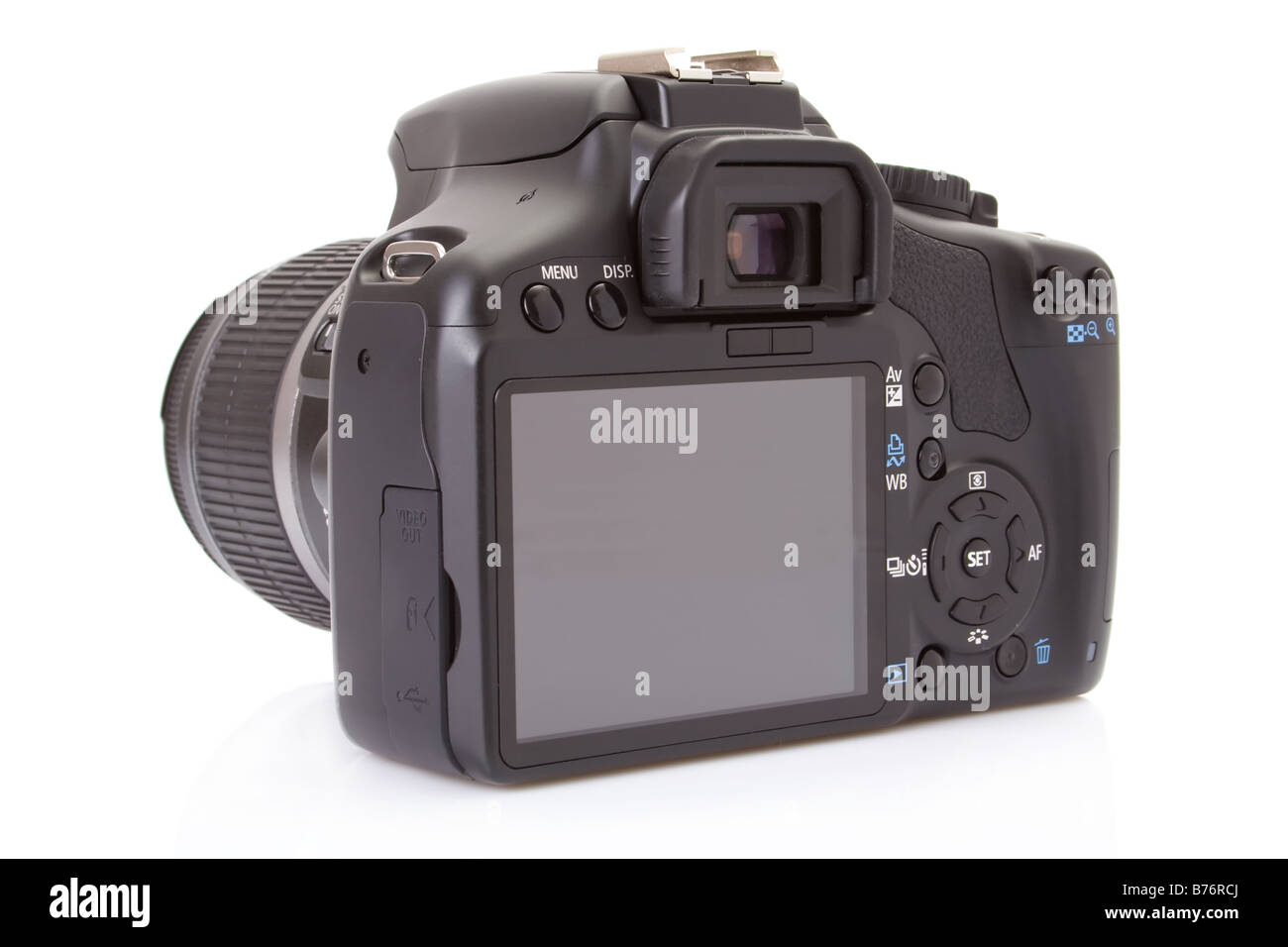 Back of a digital slr isolated on white Stock Photo - Alamy