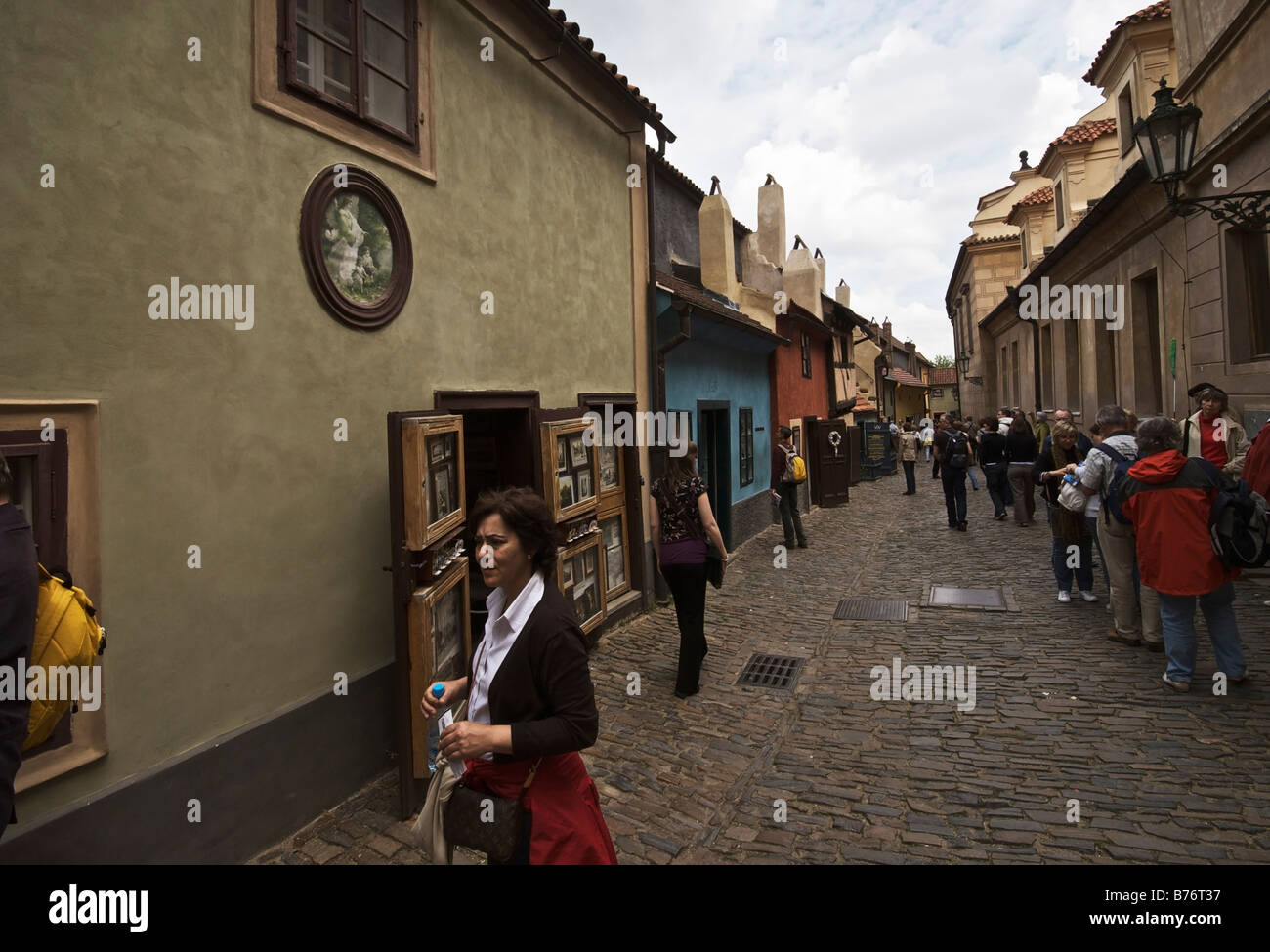 Franz Kafka House, Golden Lane, Castle District, Prague, Czech Republic ...