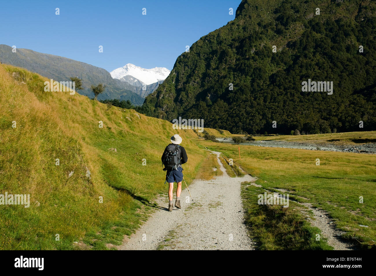 Mount Edward from the Matukituki valley, Mount Aspiring National Park ...