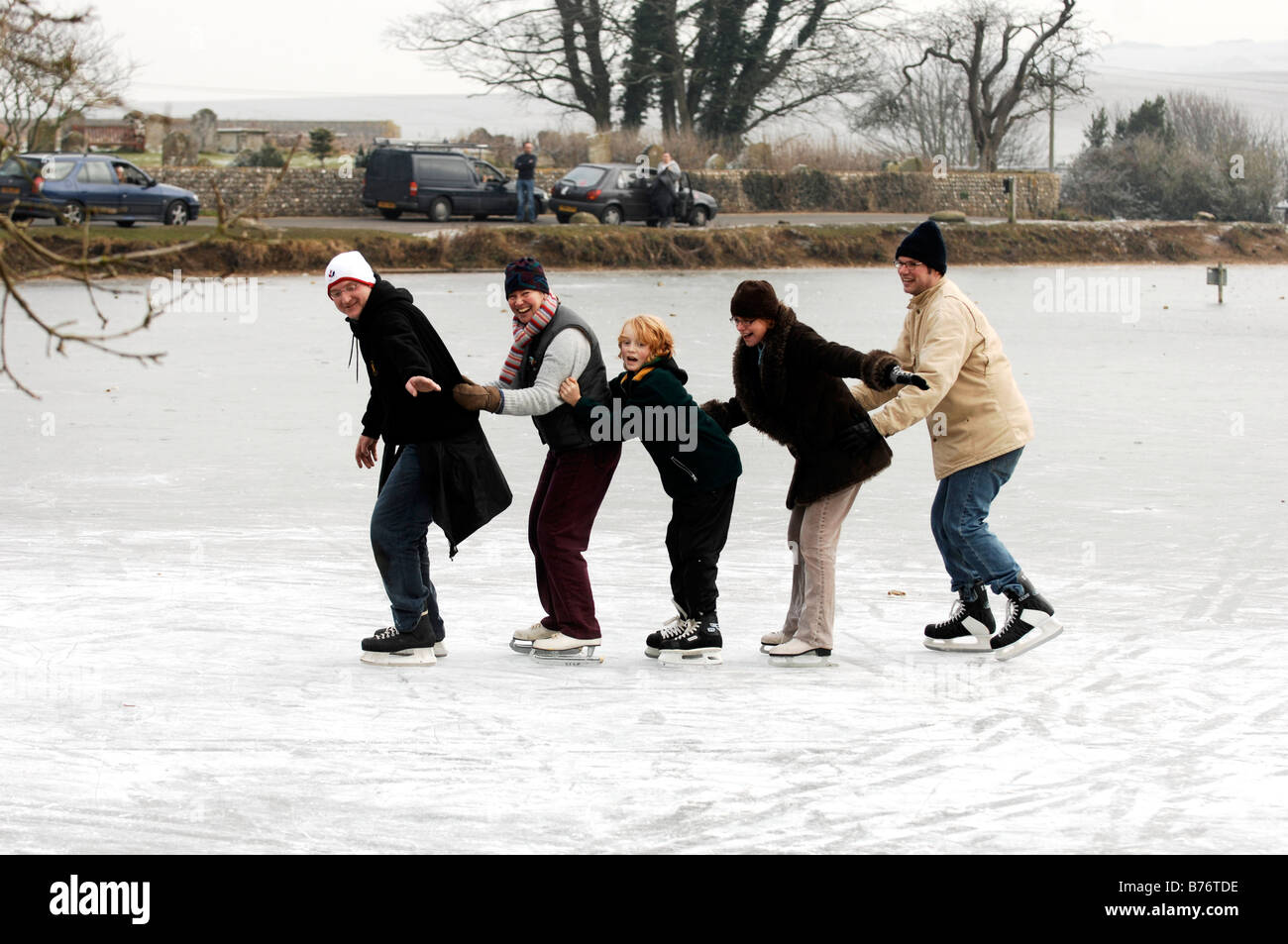 Frozen happy families hi-res stock photography and images - Alamy