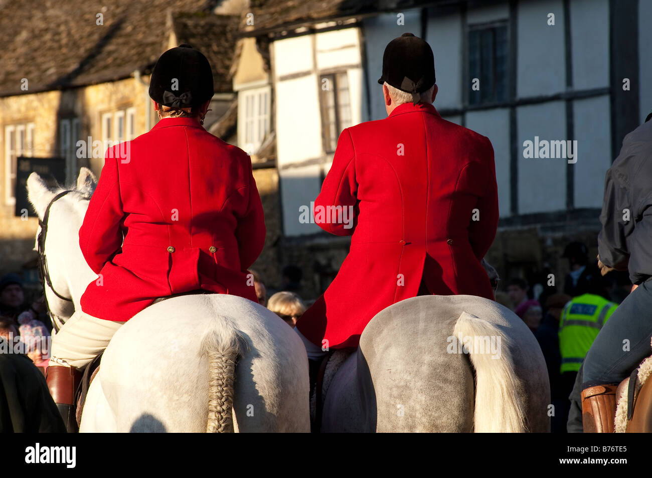 Teh Avon Vale Hunt on it's traditional Boxing day Fox Hunt Stock Photo ...