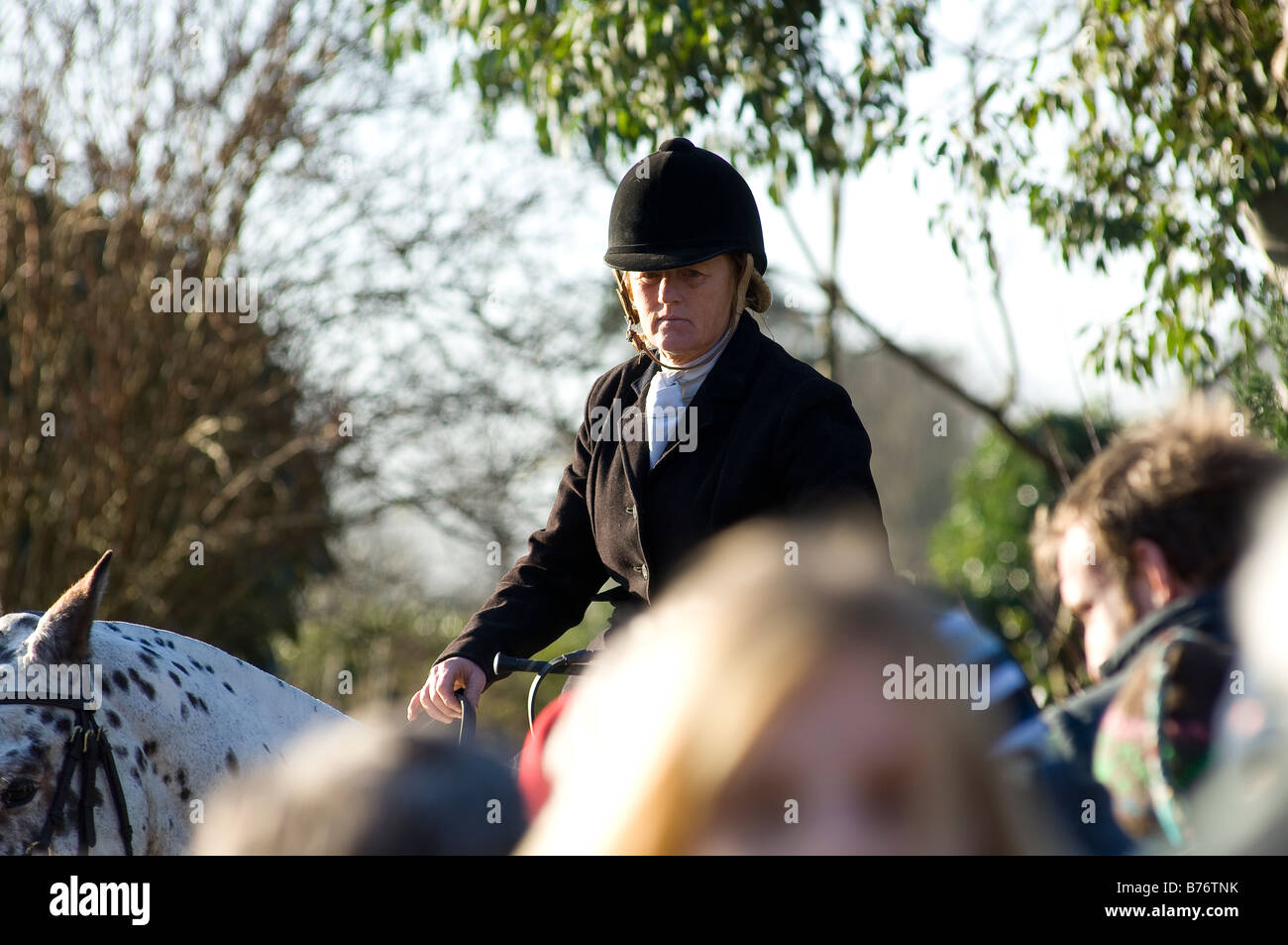 Teh Avon Vale Hunt on it's traditional Boxing day Fox Hunt Stock Photo ...