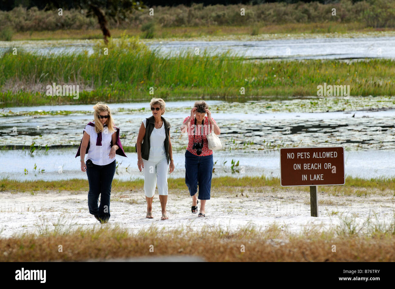 Fort Cooper State Park near Inverness Florida USA visitors exploring ...