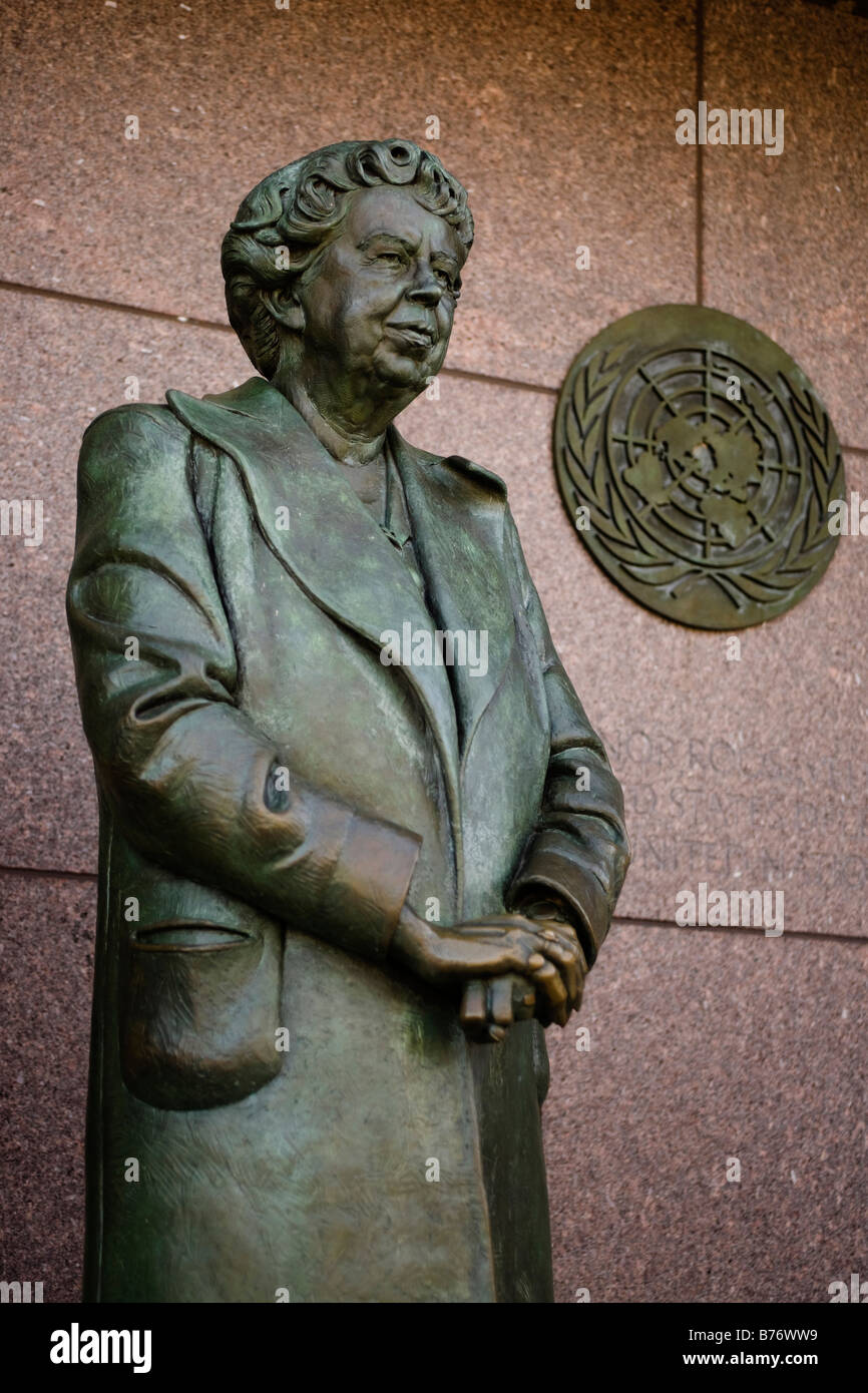 Eleanor Roosevelt statue, Washington DC Stock Photo - Alamy