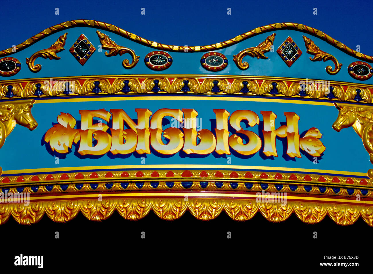 Merry go round sign hi-res stock photography and images - Alamy