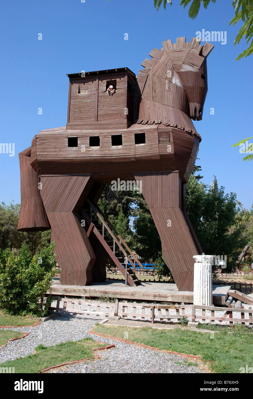 Troia Troy Turkey Stock Photo - Alamy