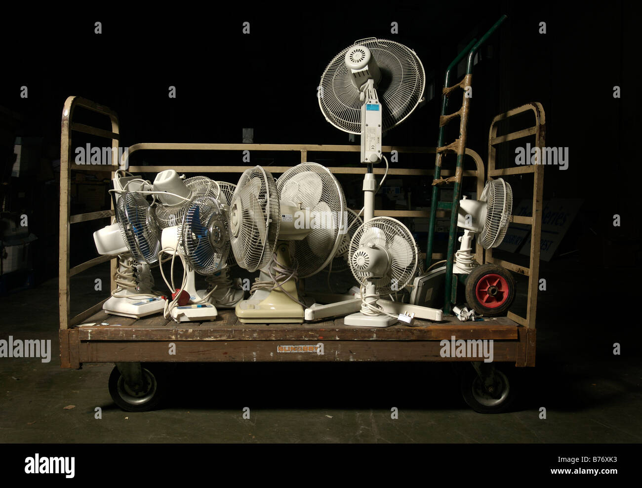Stacked fans hi-res stock photography and images - Alamy