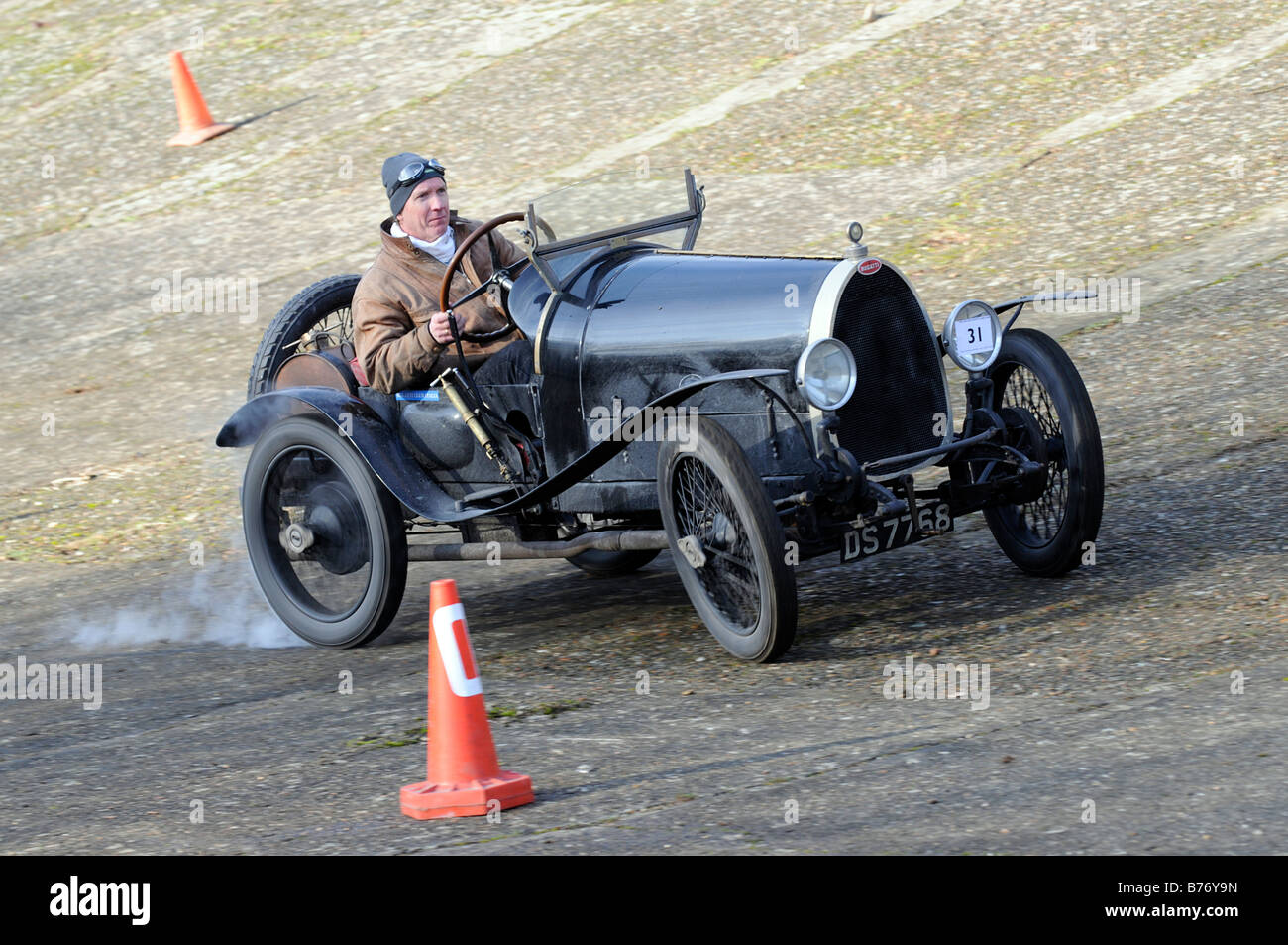 Bugatti Type 13 Brescia at VSCC New Year Driving Tests Brooklands ...