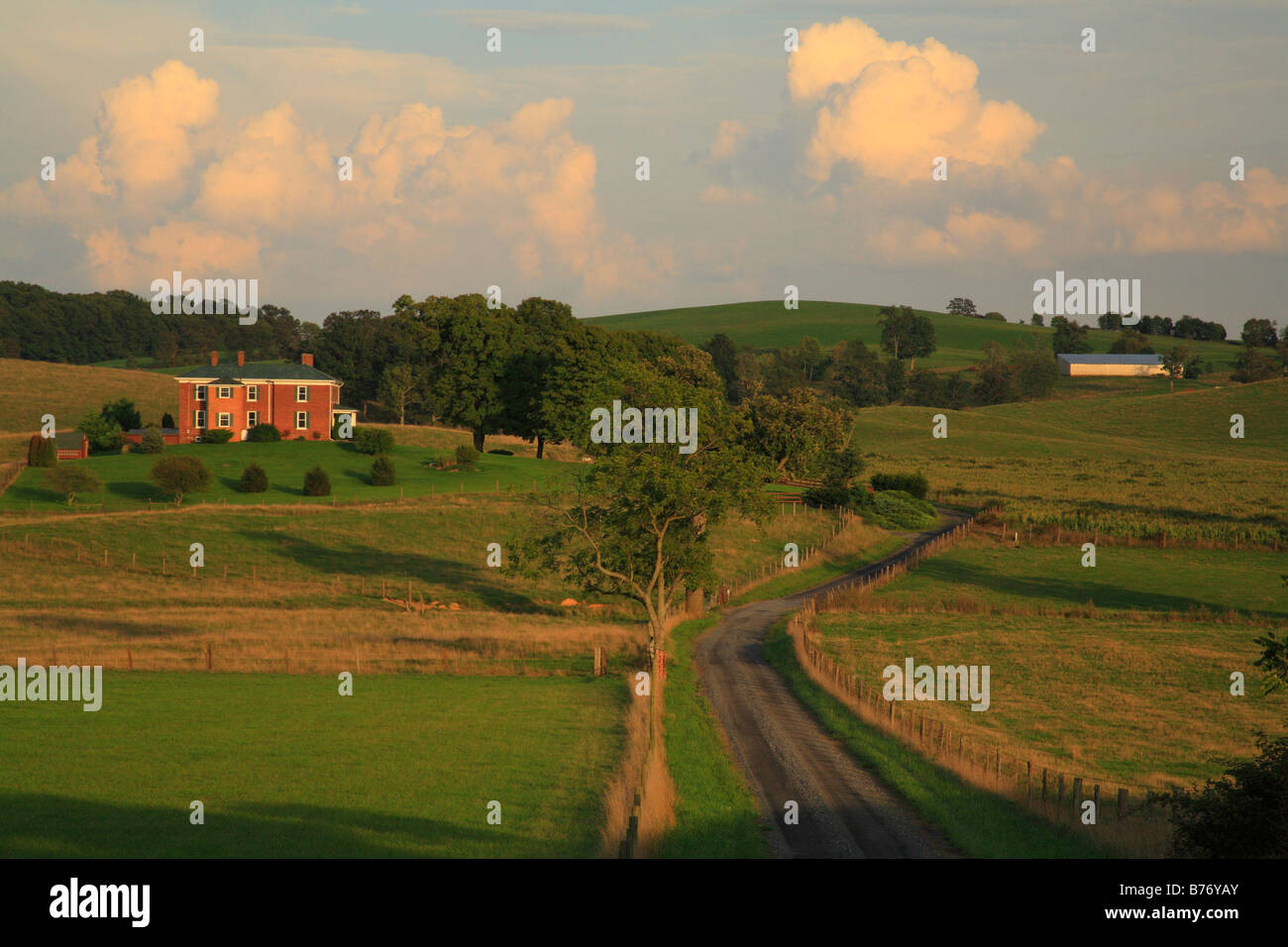 Sunset, Swoope, Shenandoah Valley, Virginia, USA Stock Photo - Alamy