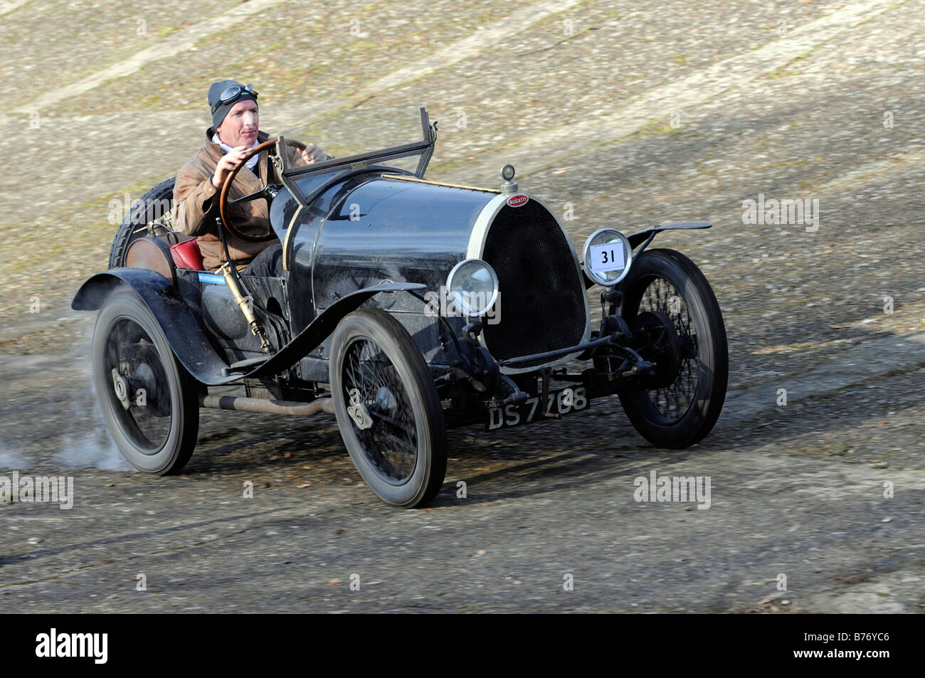 Bugatti Type 13 Brescia at VSCC New Year Driving Tests Brooklands ...