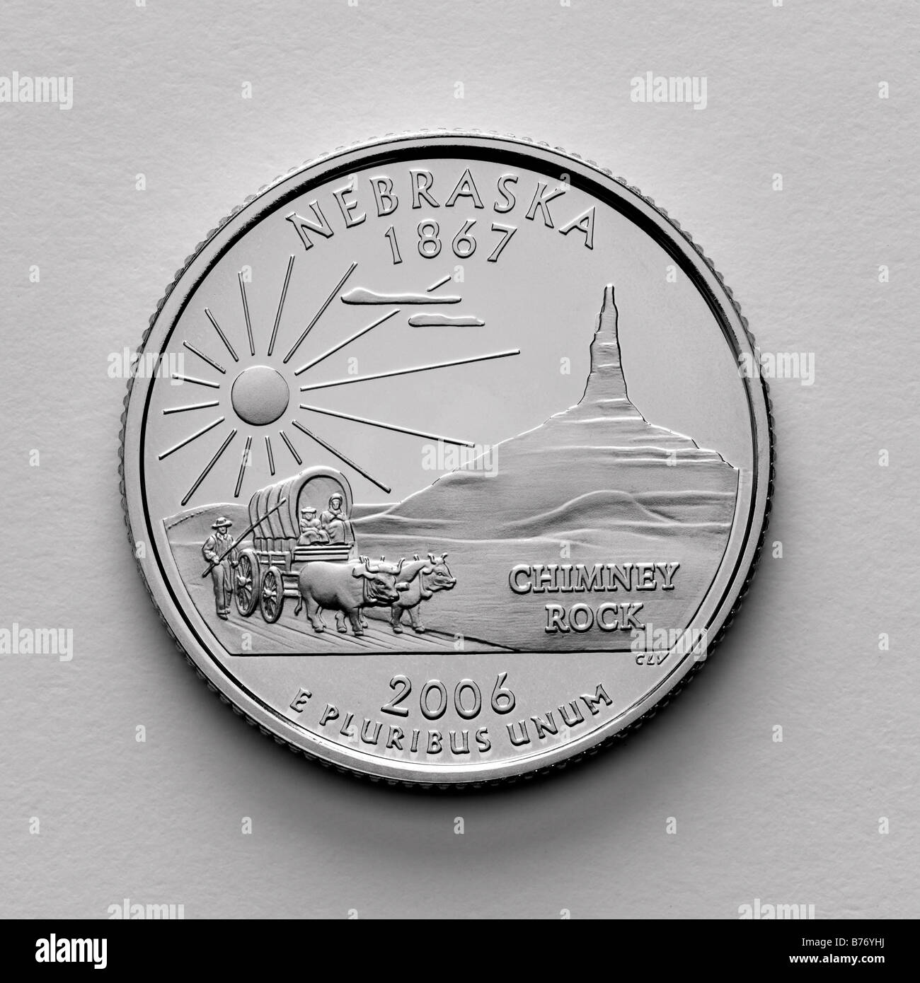 Nebraska state quarter Stock Photo - Alamy