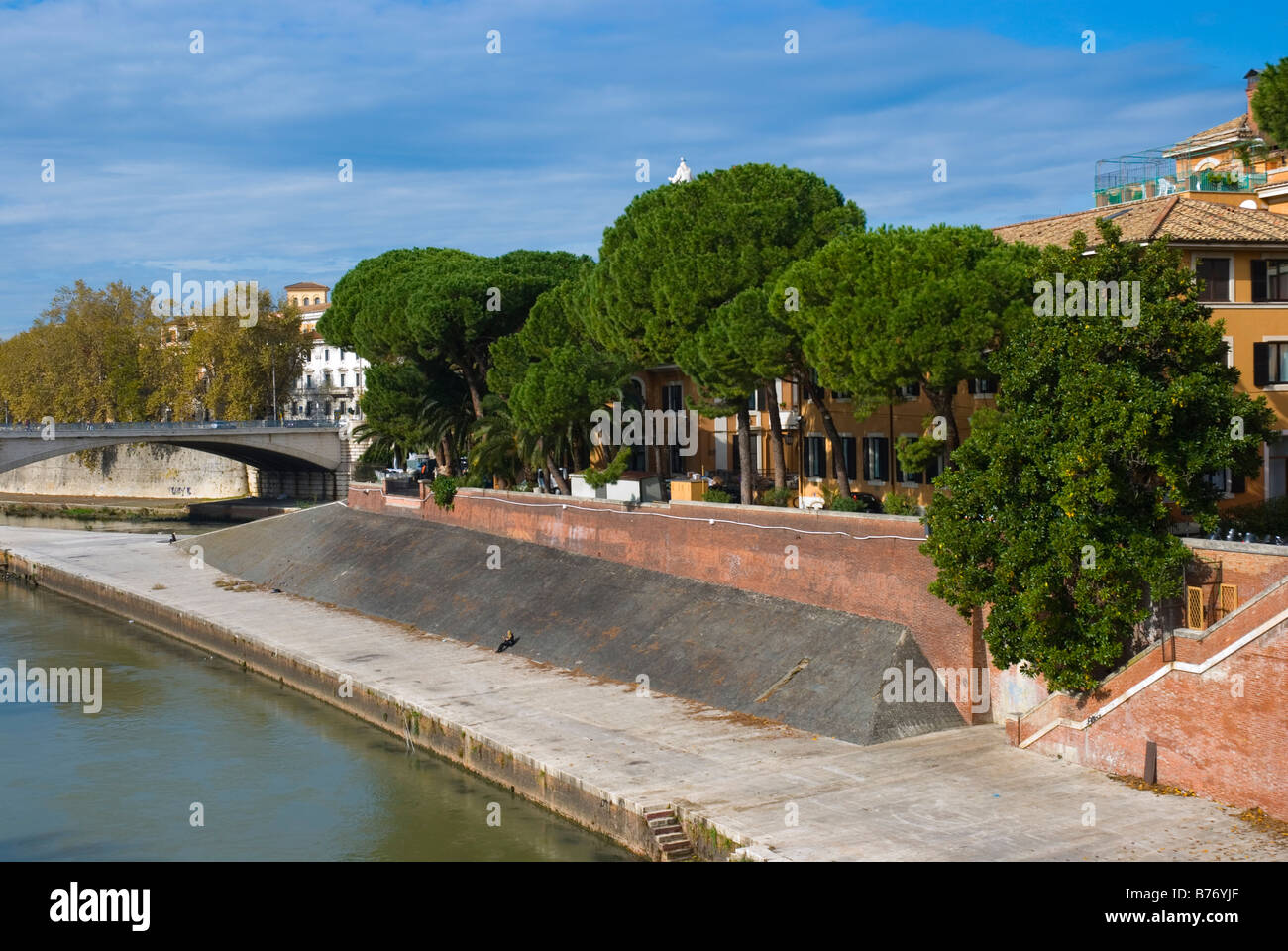 Isola Tiberina island in Rome Italy Europe Stock Photo - Alamy