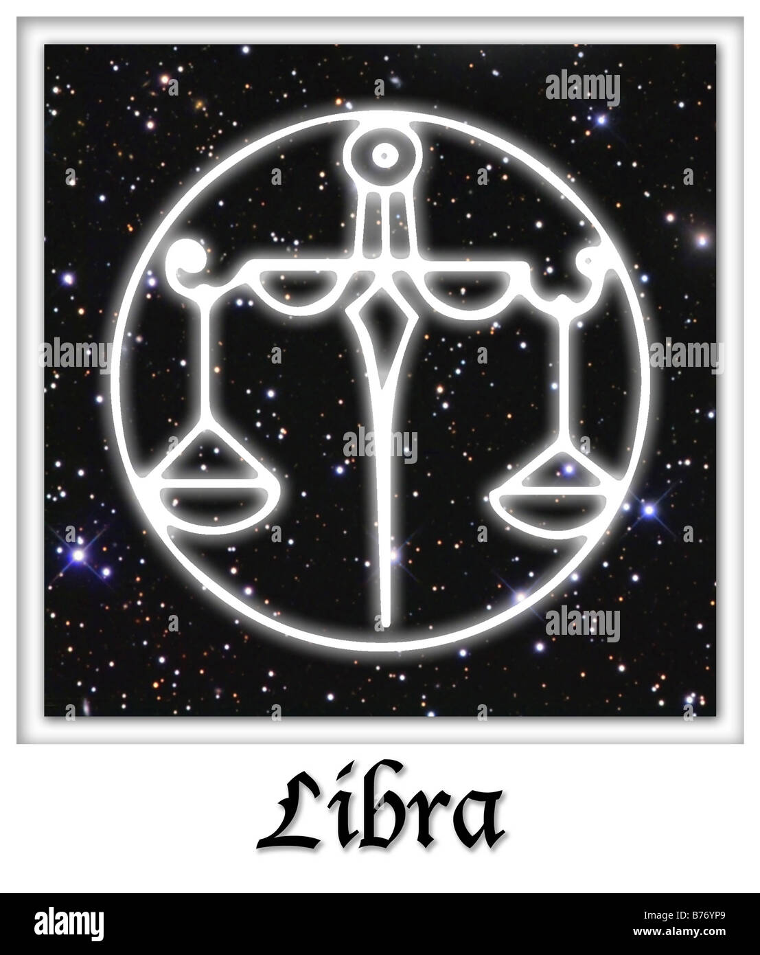 Libra Astrological Astrology Horoscope Birth Sign Stock Photo - Alamy