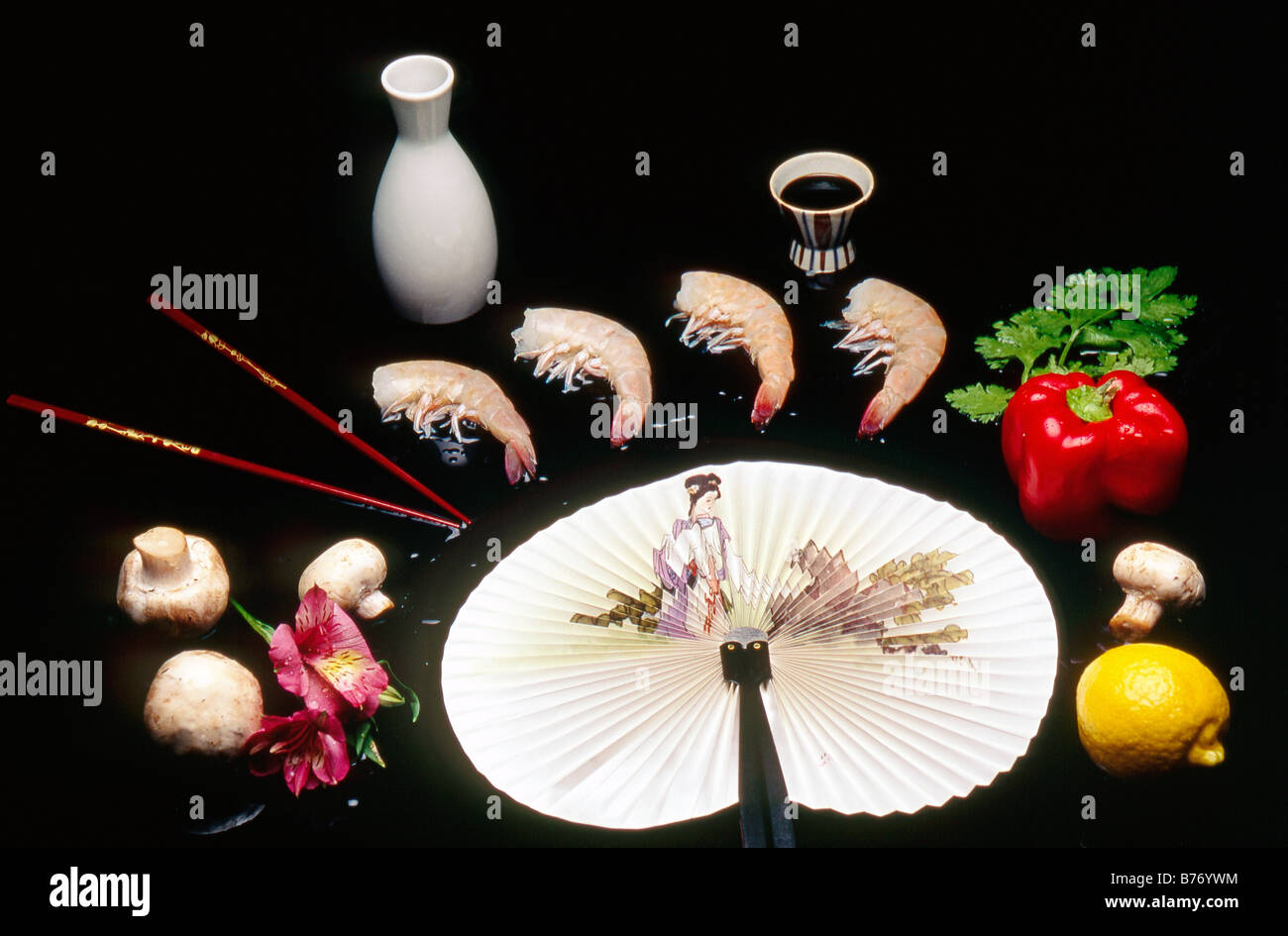 Japanese Food Layout / Generic Stock Photo - Alamy