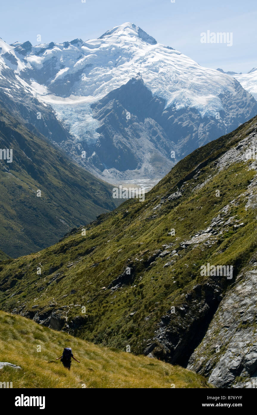 Mount Edward from Snowy Creek, Rees Dart track, Mount Aspiring National ...