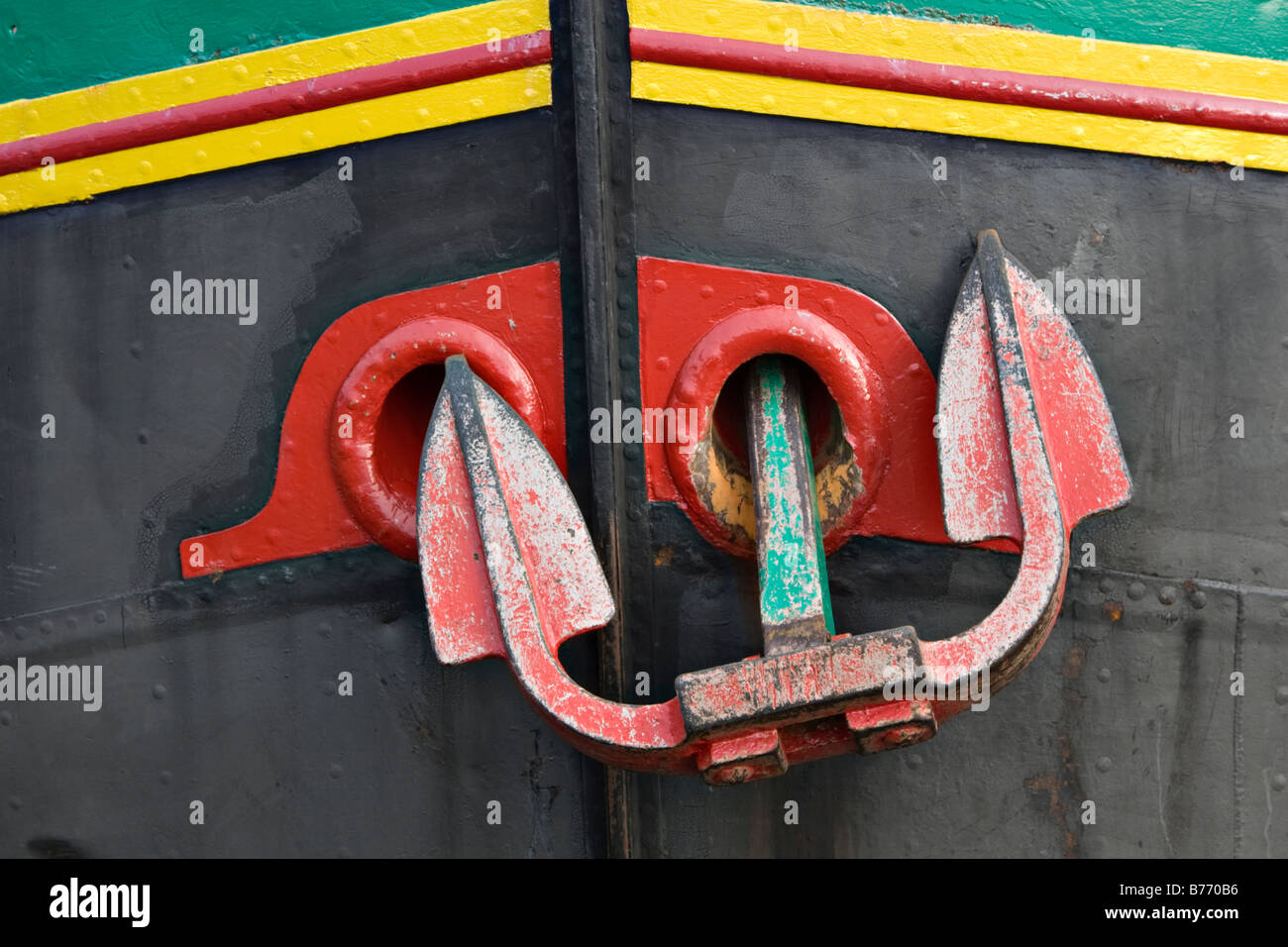 Boat with anchor hi-res stock photography and images - Alamy
