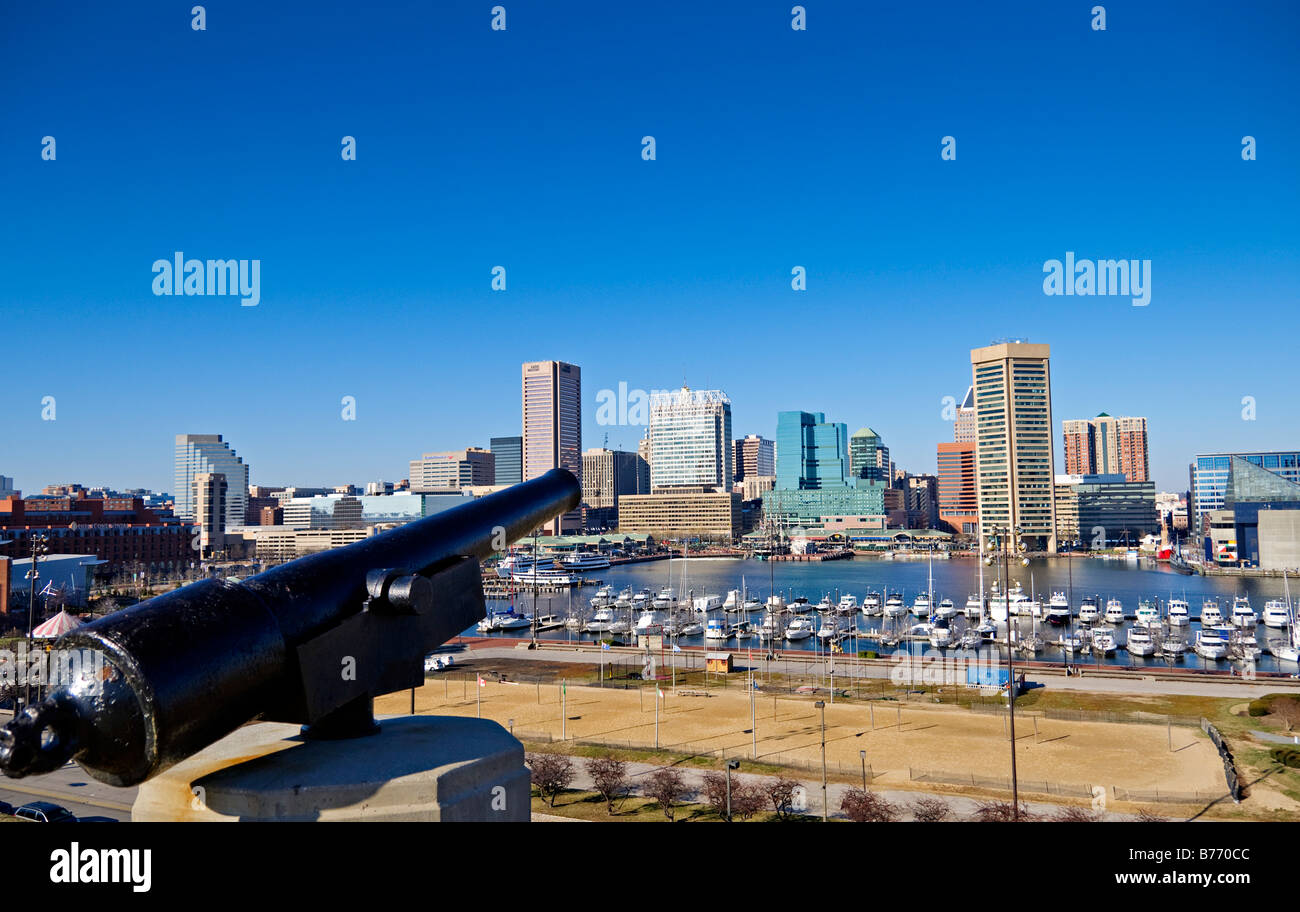 Baltimore Inner Harbor Skyline Baltimore Maryland // BALTIMORE ...