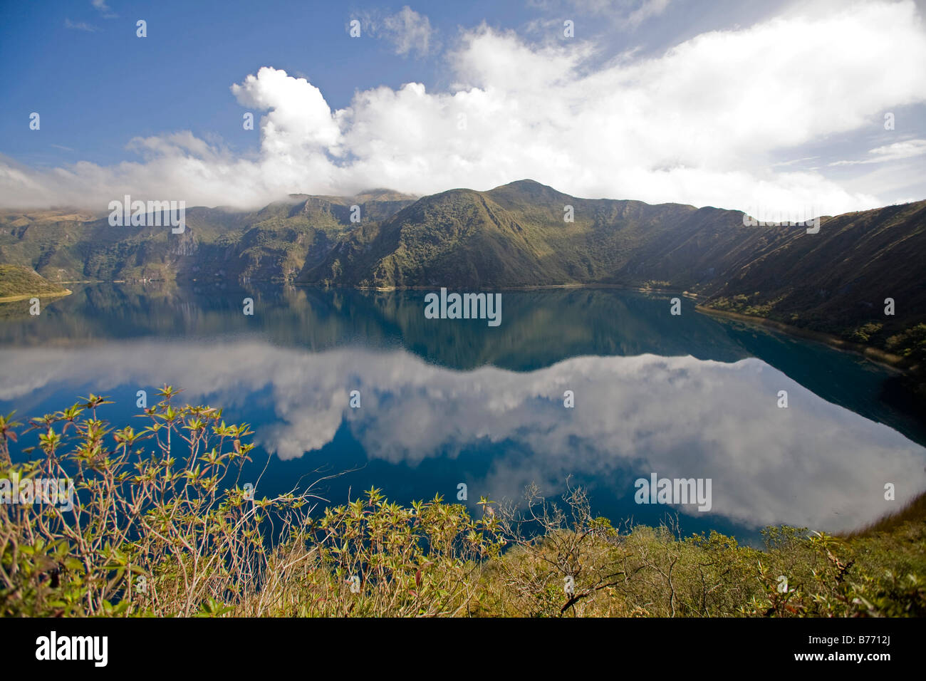 Cuicocha caldera and Crater lake at the foot of Cotacatchi Volcano in ...