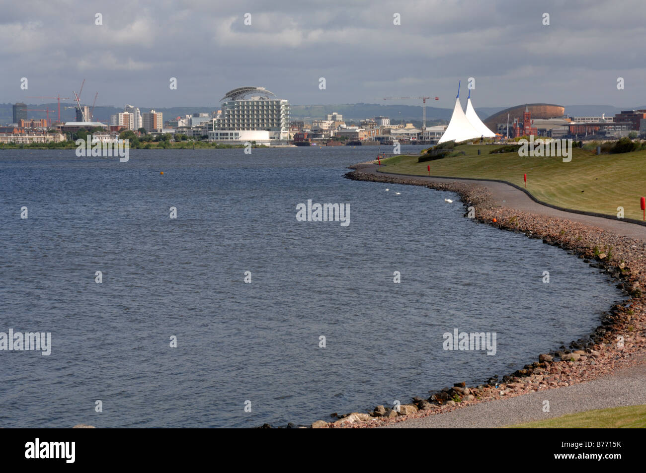 Cardiff Bay Barrage Cardiff Wales UK Europe Stock Photo - Alamy