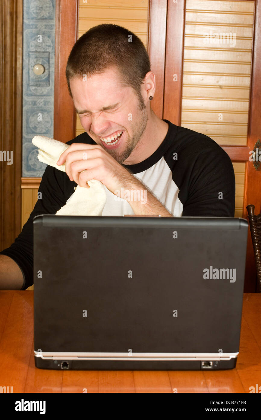 Hysterical Laughing Man High Resolution Stock Photography and Images ...