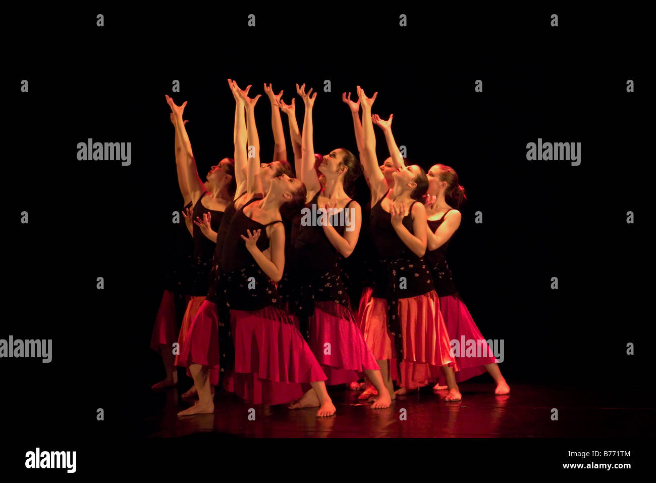A group of female dancers Stock Photo - Alamy