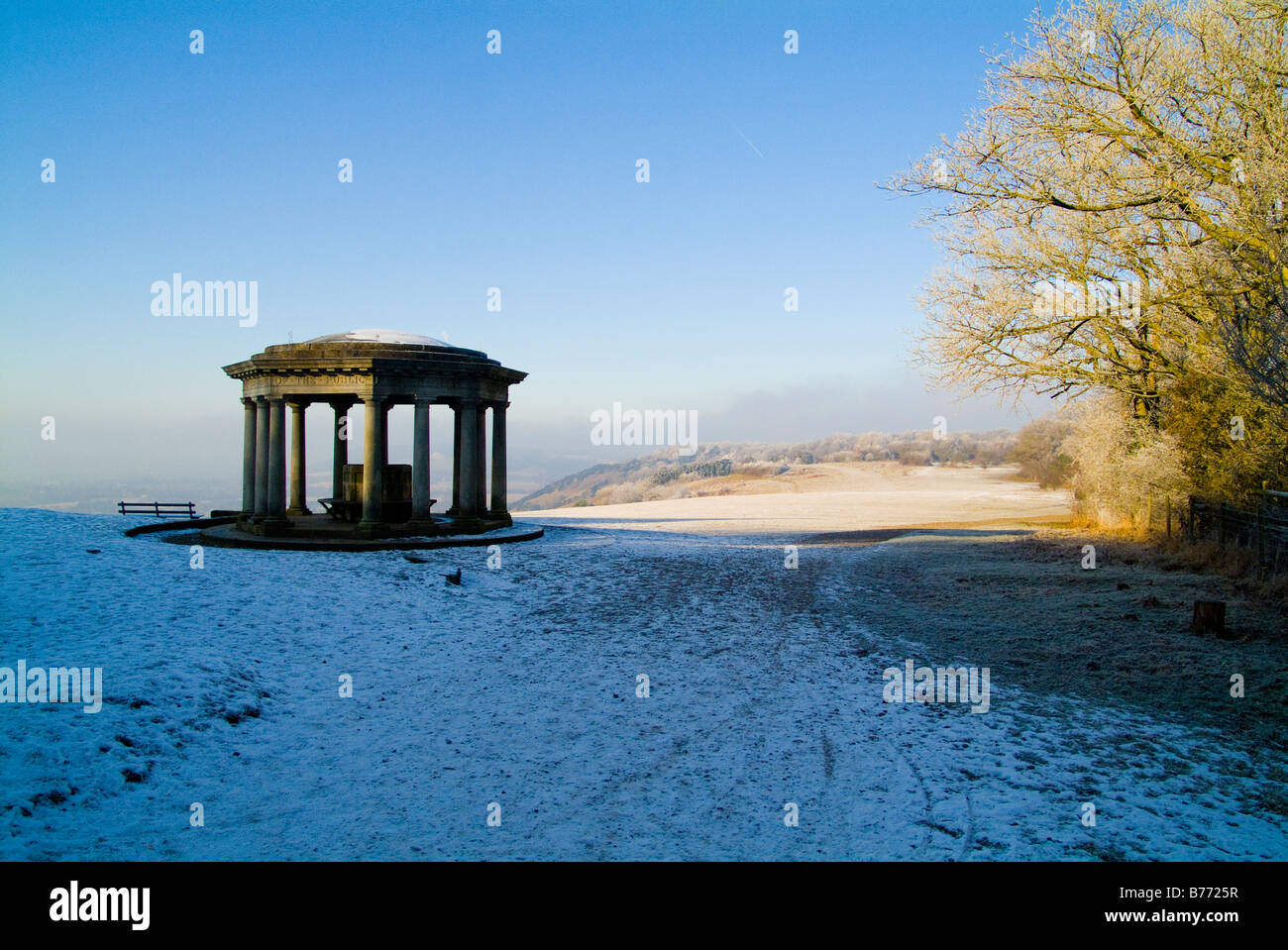 Reigate Hill, The Inglis Memorial at Colley Hill and in the winter ...