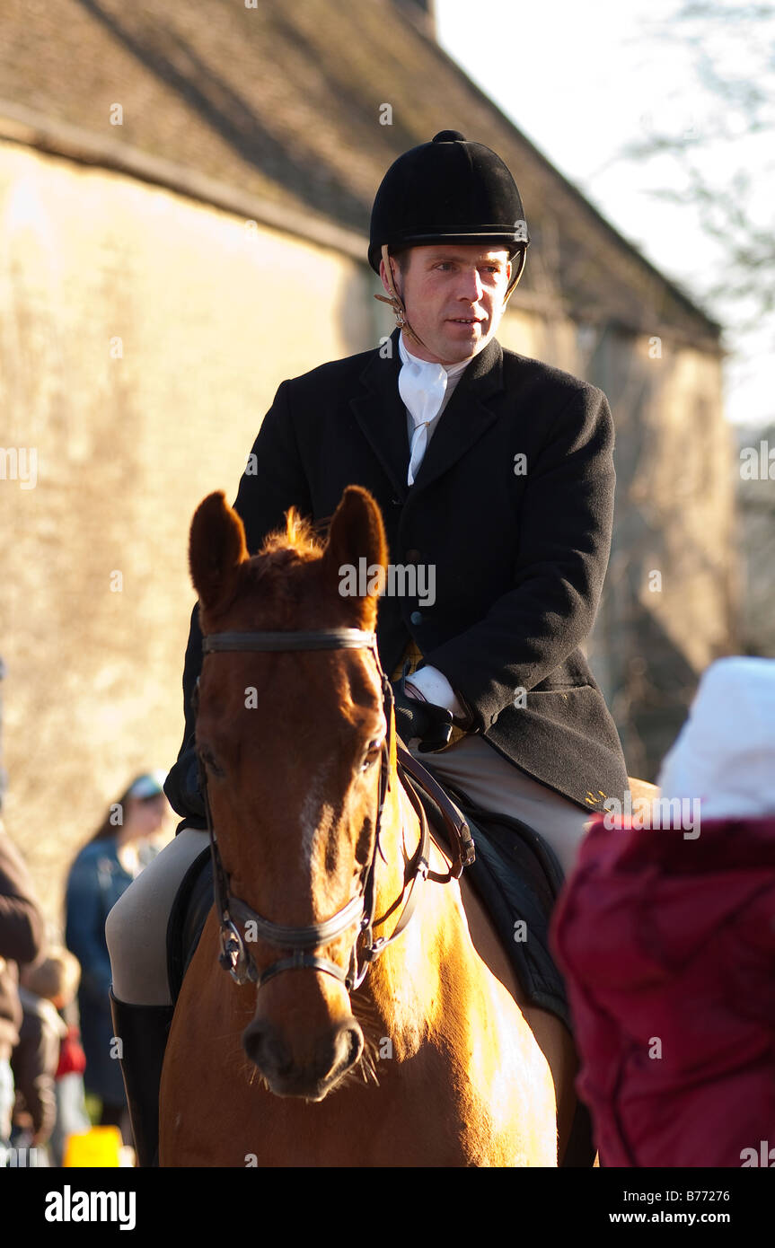 Teh Avon Vale Hunt on it's traditional Boxing day Fox Hunt Stock Photo ...