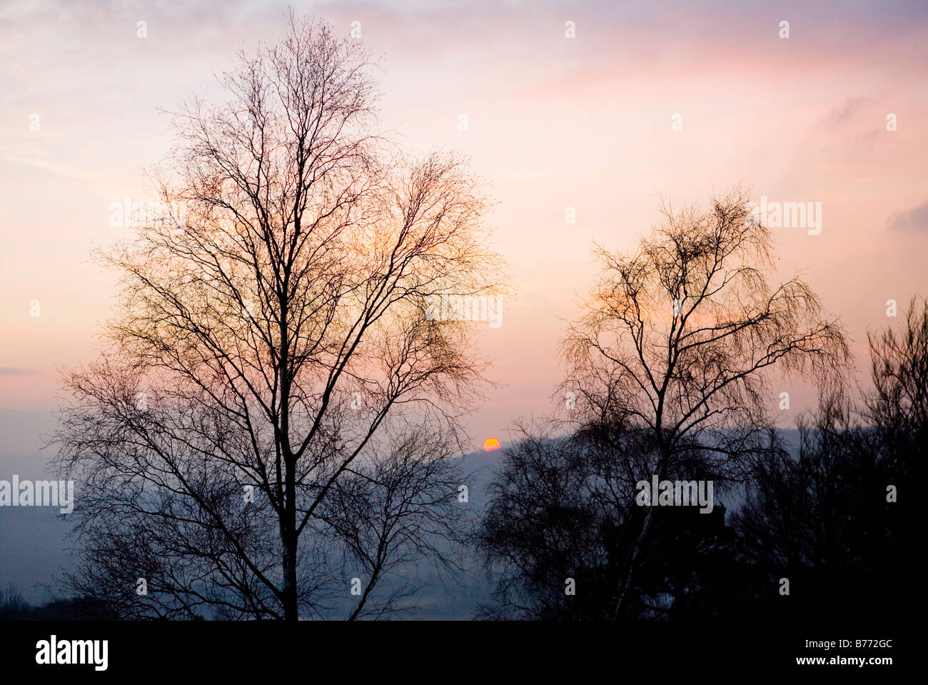 Box hill surrey sunset hi-res stock photography and images - Alamy